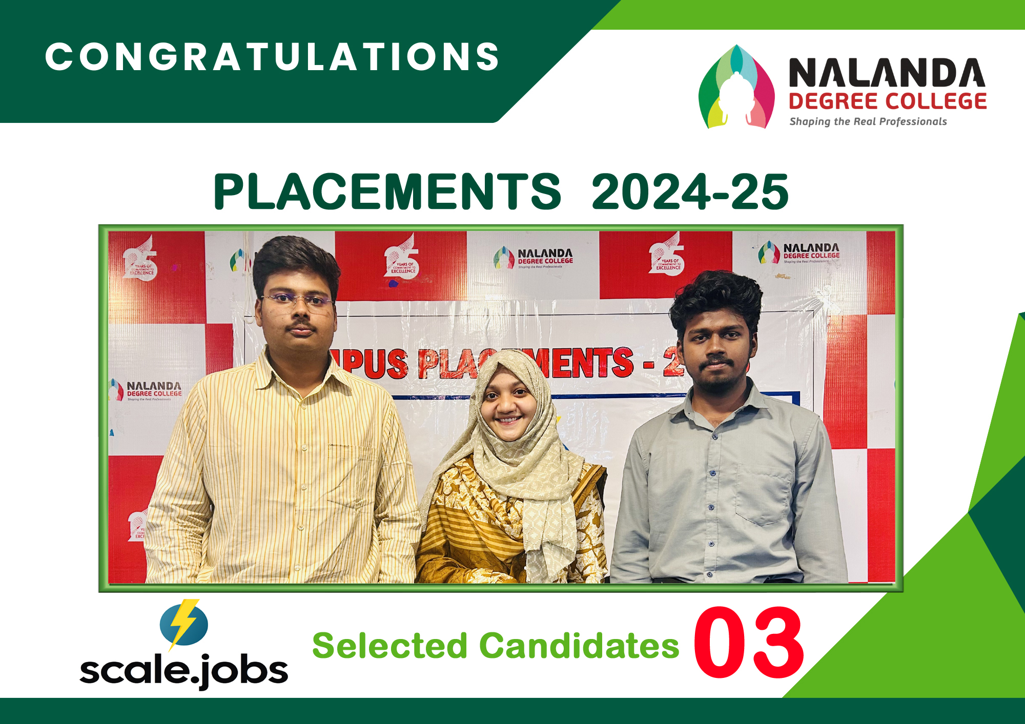 Top Campus Placements | Nalanda Degree College, Vijayawada